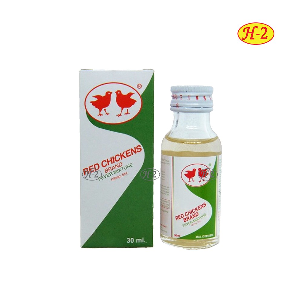红鸡標八退热露 - Cap Ayam Merah Ubat Demam - Red Chicken Brand Fever Mixture ...