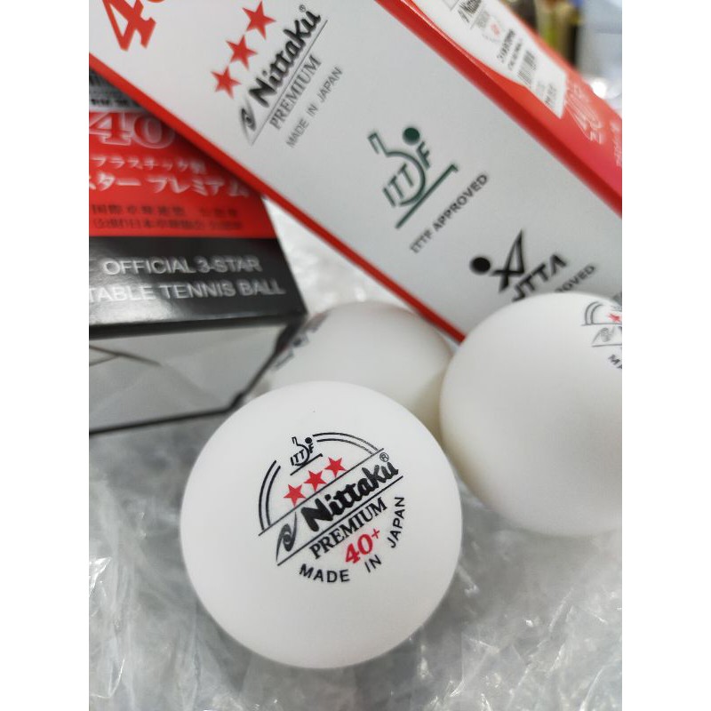 NITTAKU Premium 40+ Table Tennis Ball / Bola Ping Pong (3in1) | Shopee Malaysia