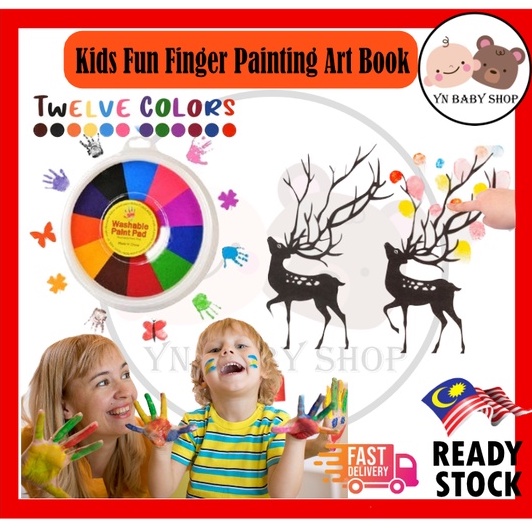 🔥READY STOCK🔥Kids Finger Drawing Graffiti Stamps Finger Painting Art ...