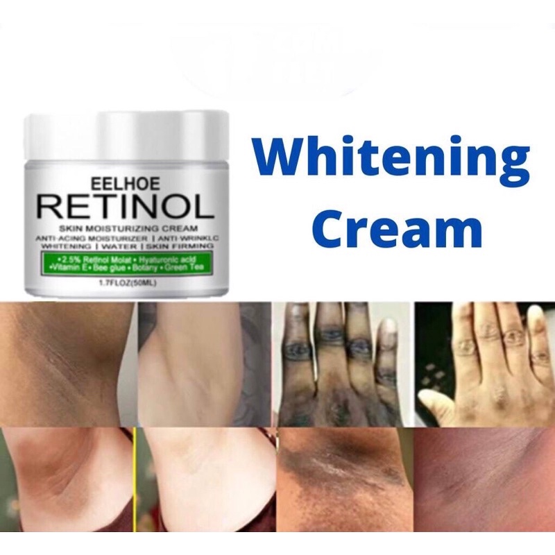 EELHOE RETINOL WHITENING CREAM krim pemutih seluruh badan muka dan ...