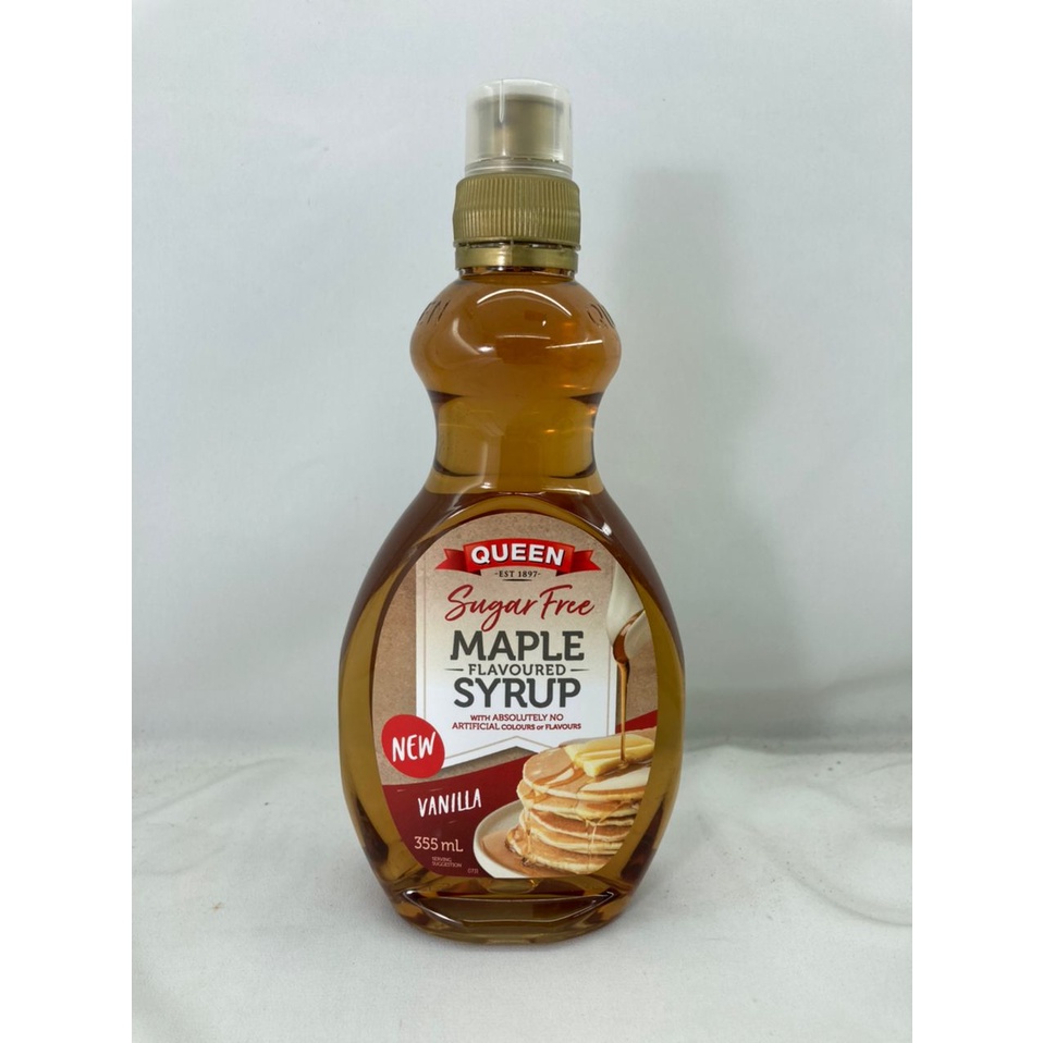 Queen Sugar Free Maple Flavoured Syrup Original/Apple cinnamon/ Vanilla ...