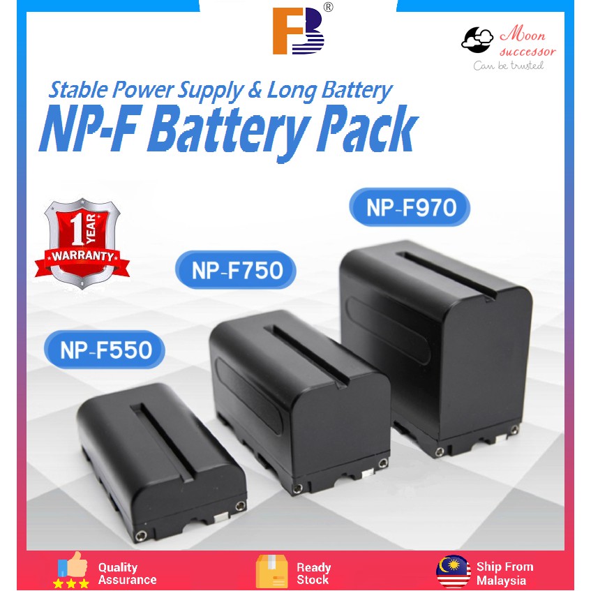 (READY STOCK) FBTech NP-F550 NP-F750 NP-F970 Real Capacity Rechargeable ...