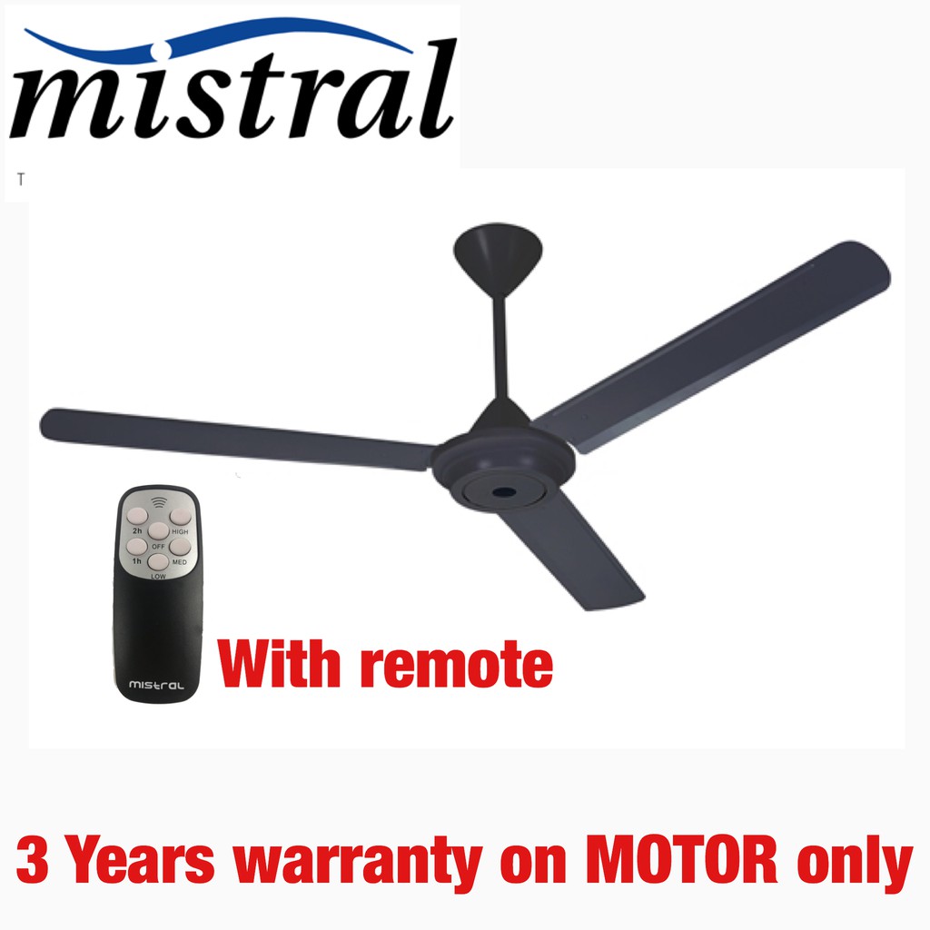 MISTRAL 3blade ceiling fan with remote MCF680R | Shopee Malaysia
