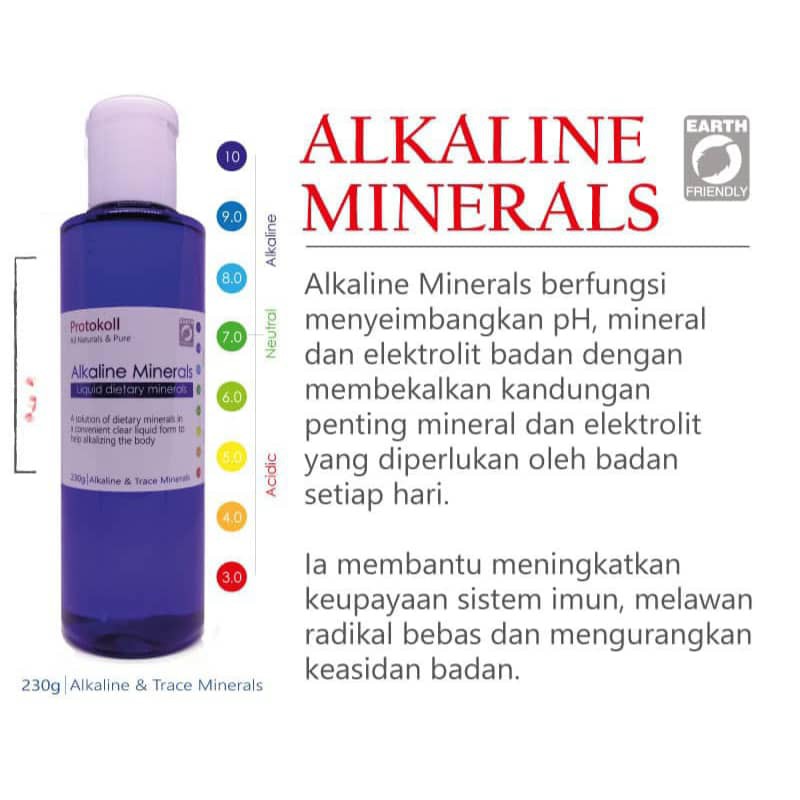 Alkaline Minerals NEW UPGRADED 230g By Protokoll ( 3 or 4 Botol ...