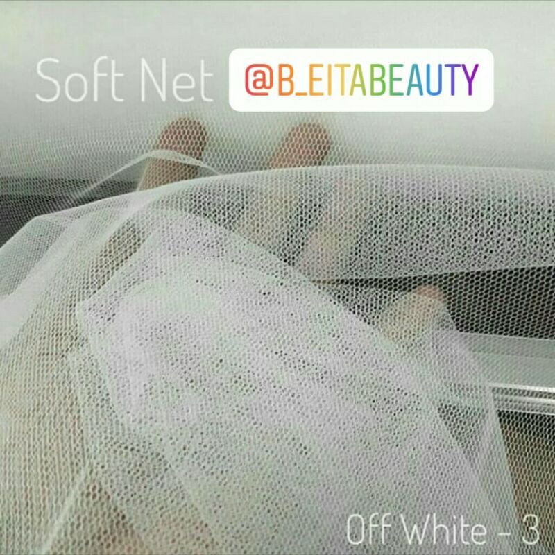 Soft Net OFF-WHITE (Kain Net Lembut) | Shopee Malaysia