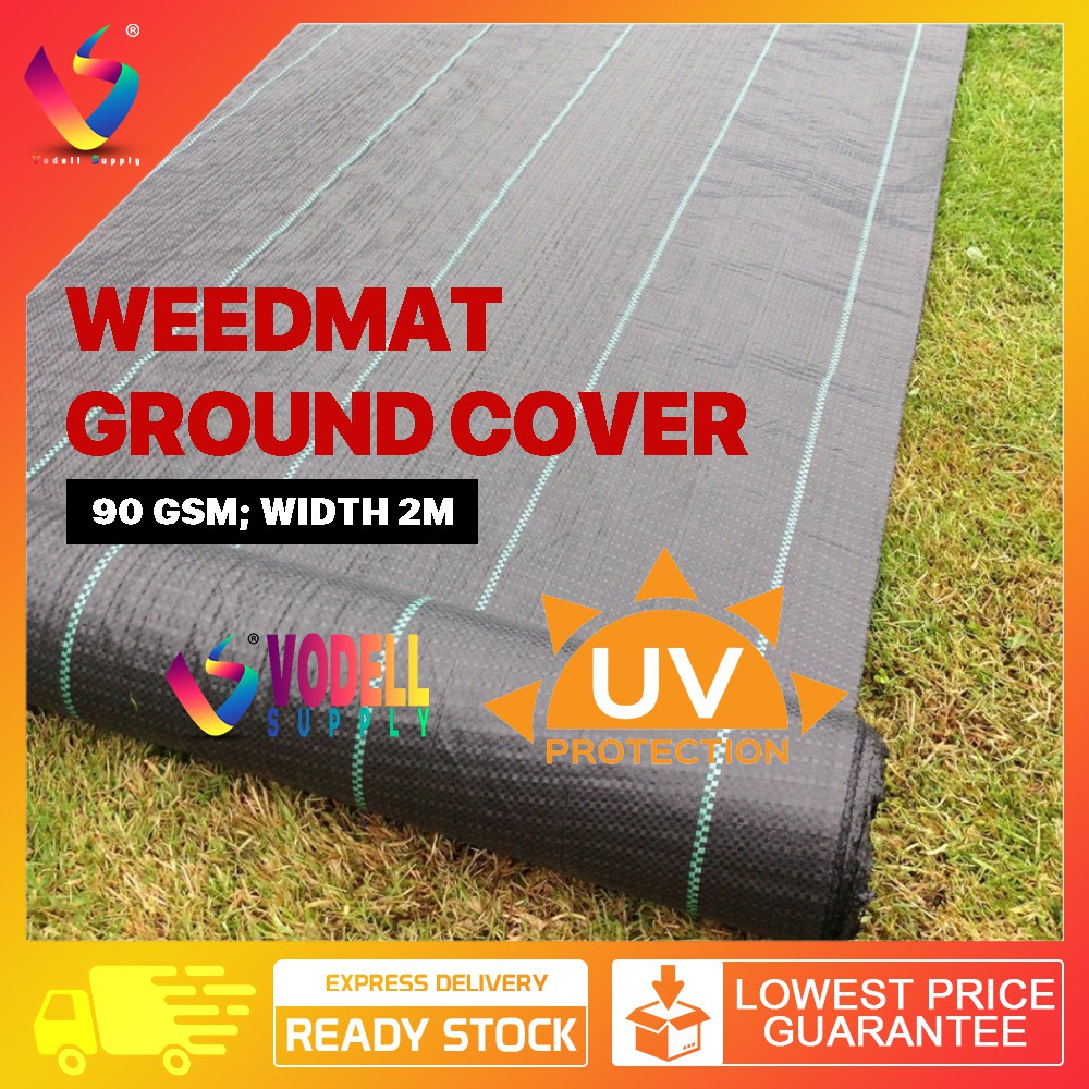 Weedmat Weed Control Mat 90GSM (WIDTH / LEBAR 2 METER) Pelapik Bumi ...