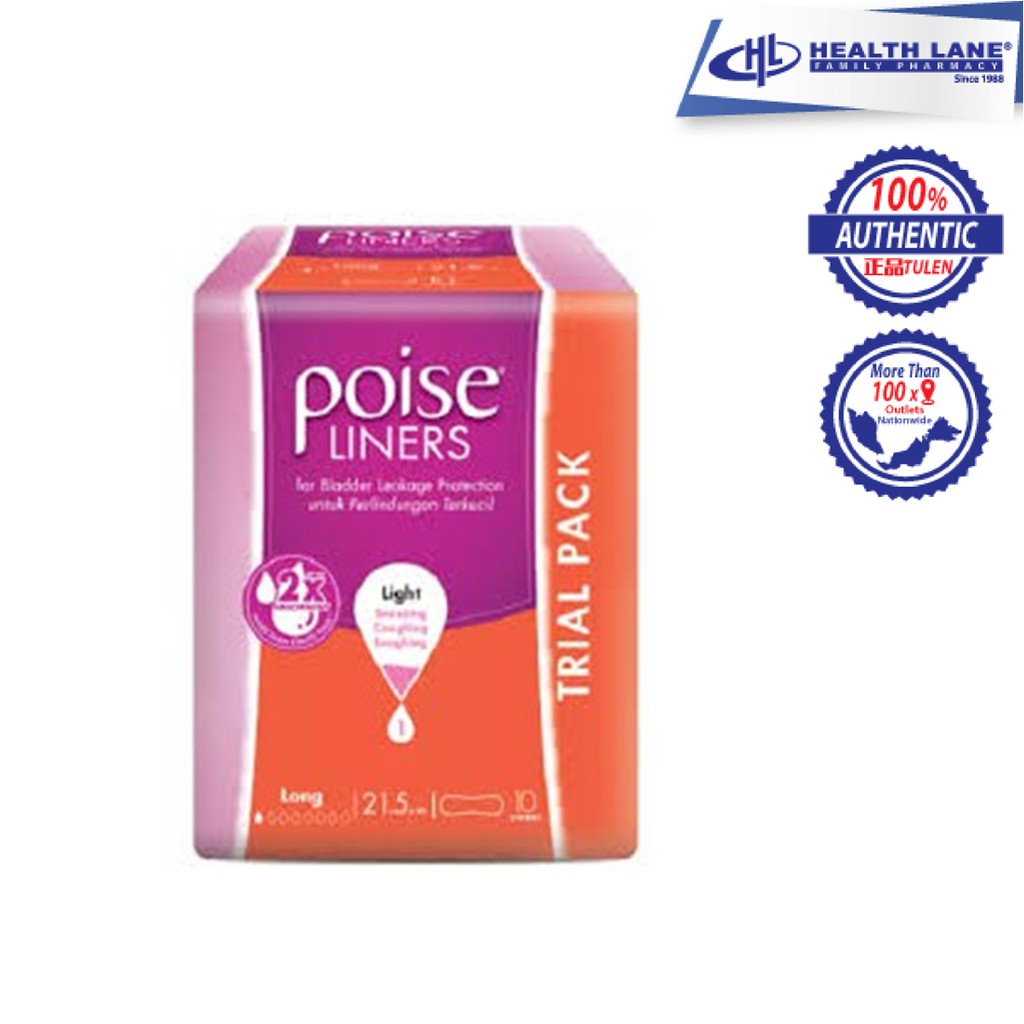 KOTEX POISE LINERS LONG 21.5CM (10'S) | Shopee Malaysia