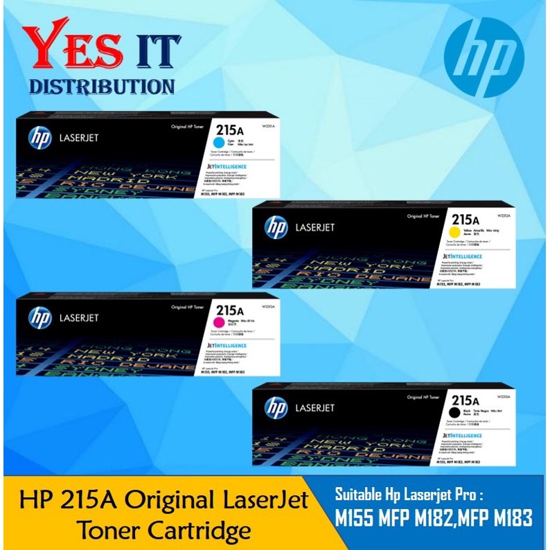 HP 215A Original LaserJet Toner Cartridge (Black / Cyan / Magenta ...