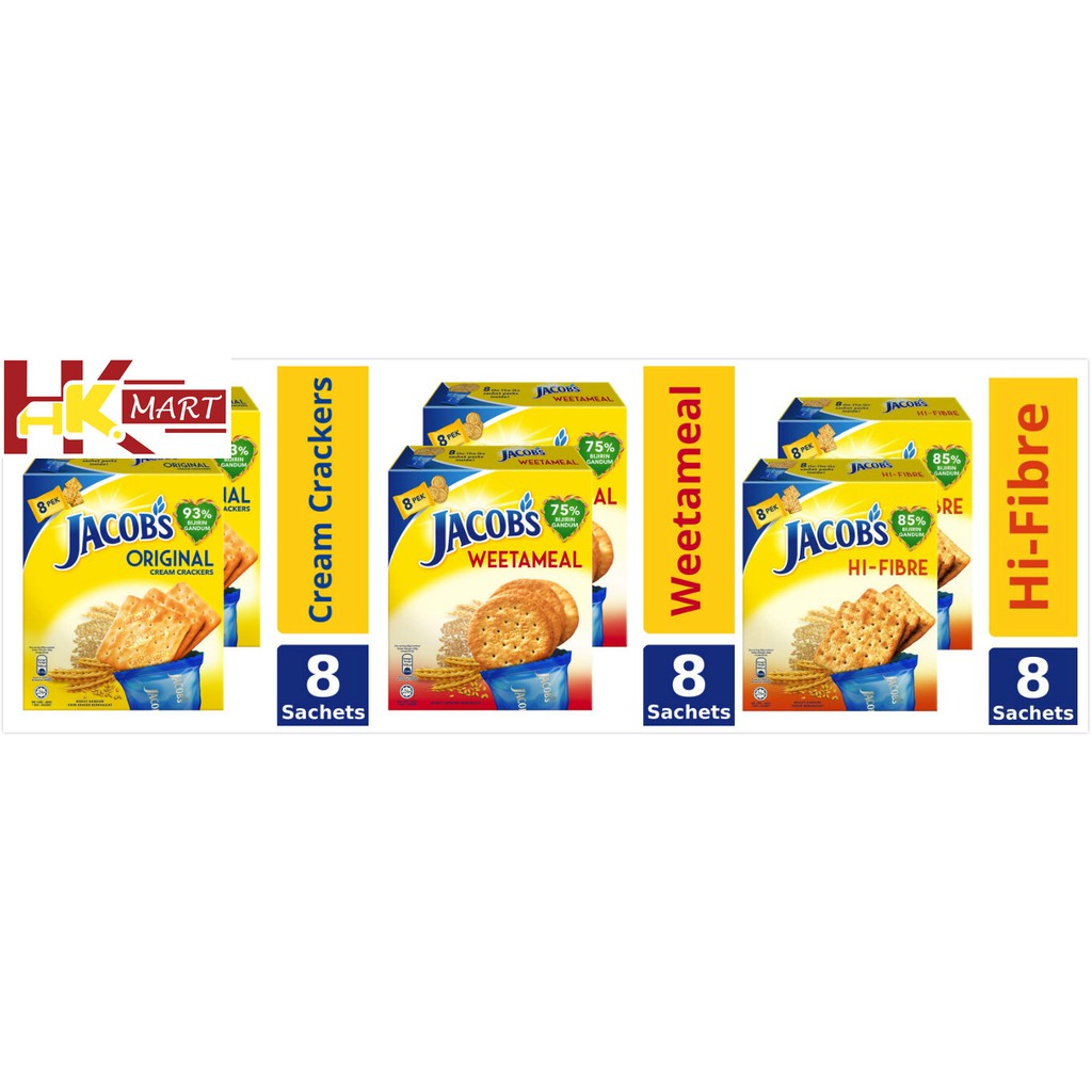 Jacob's Crackers Convenience Pack (Multipack 8 Sachets) | Shopee Malaysia