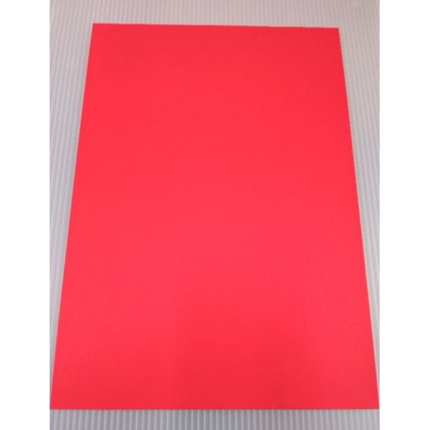 Florescent sticker/lutsinar A4 pink yellow green blue orange purple red ...