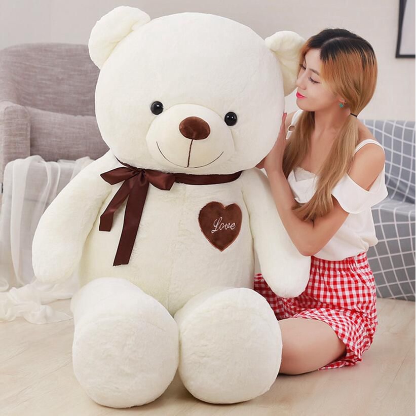 [M'Sia Stock] 140cm Giant Love Teddy Bear Plush Toys Doll Kid Doll For ...