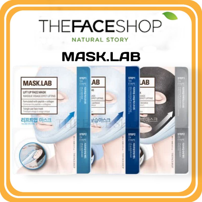 🔥THE FACE SHOP🔥 MASK. LAB 3 TYPES (Brightening/Lift Up/Ultra-moisturizing) | Shopee Malaysia