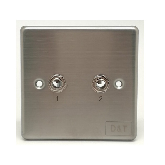 Dual Mono Microphone Female Socket Wall Panel For Installation | Shopee ...