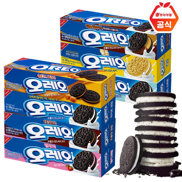 [OREO] Oreo cookies Collection Mint chocolate, Pink, Red Velvet ...