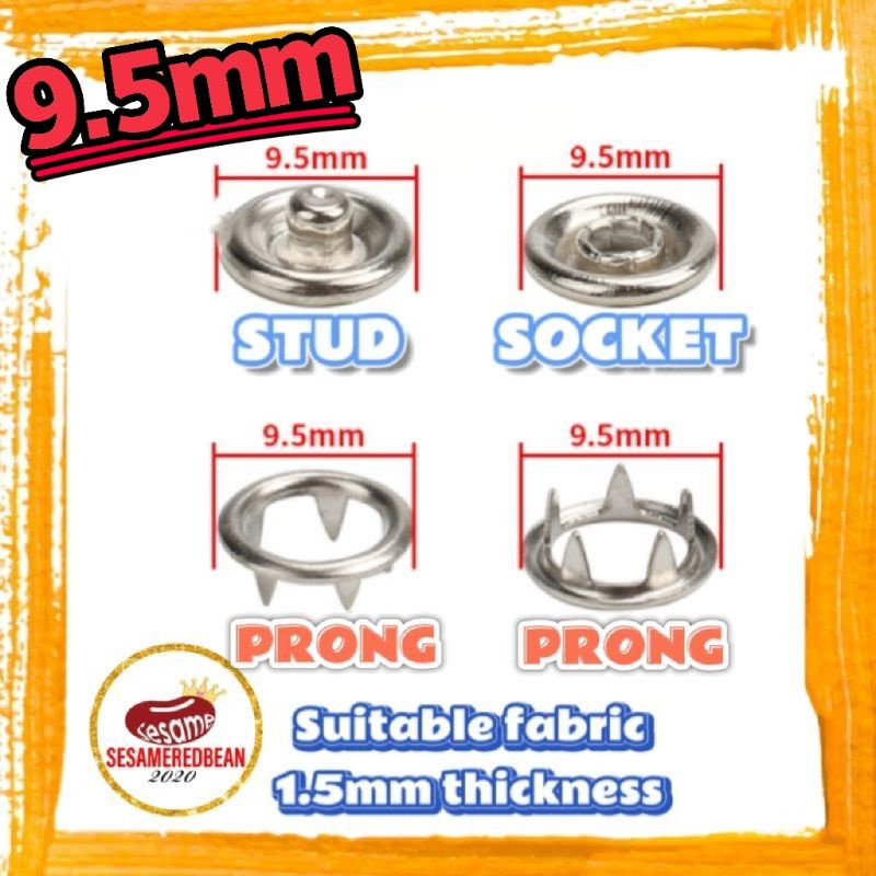 Alat Pasang Butang Snap besi dan Plastik Button Hand Press Plier ...