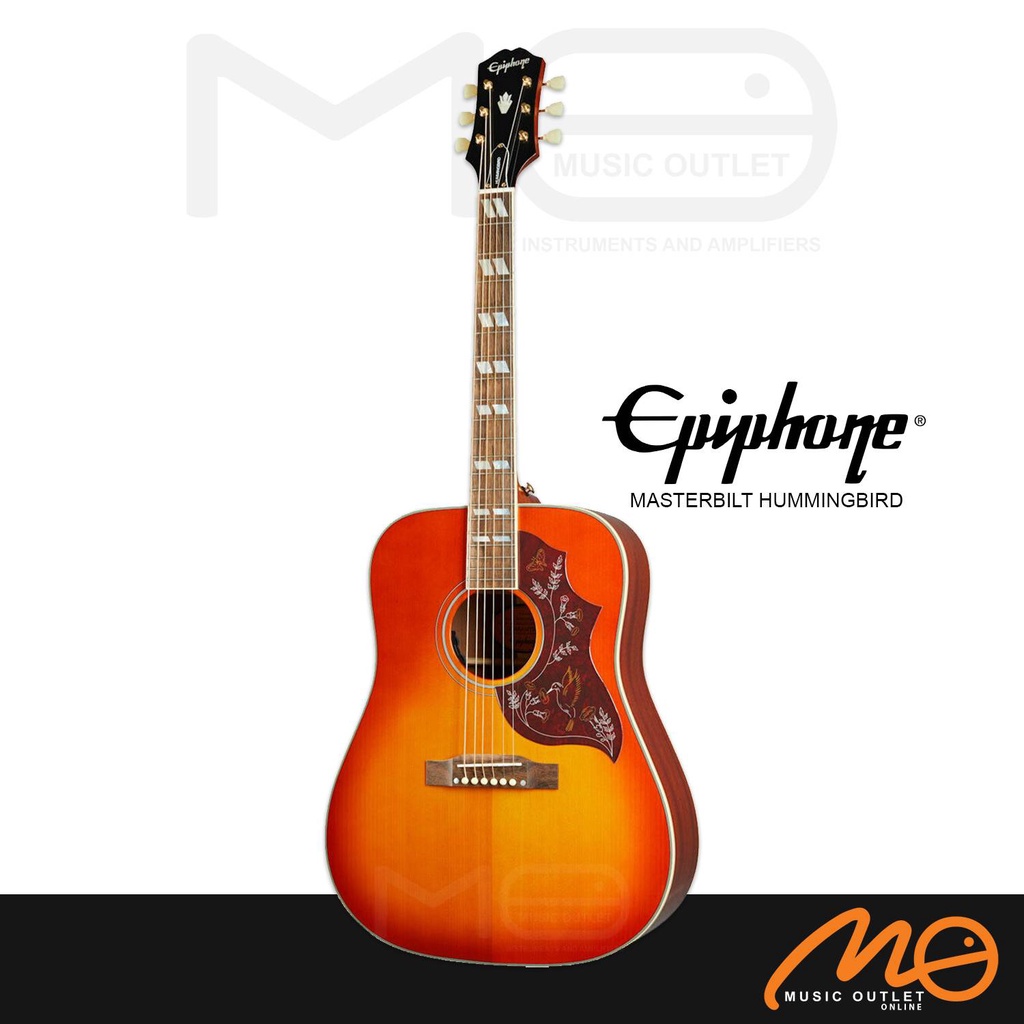 Epiphone Masterbilt Hummingbird Acoustic Guitar (Aged Cherry Sunburst ...