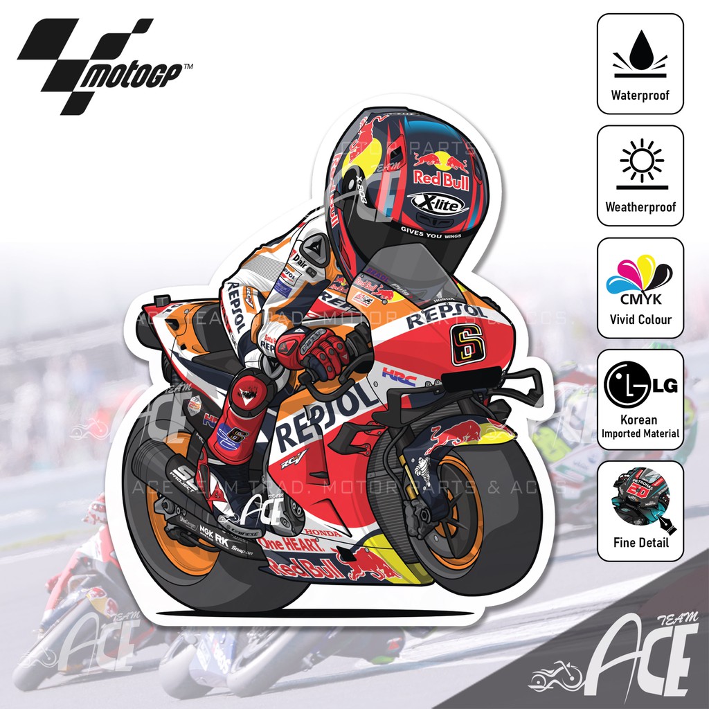 [NEW] Moto GP Sticker Repsol Honda Team Stefan Bradl Honda MotoGP ...