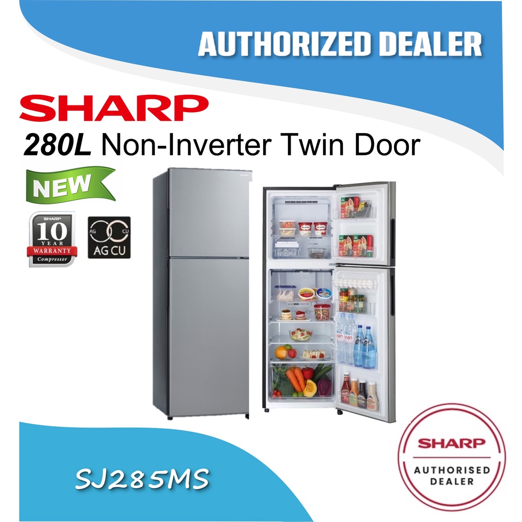 ** FREE SHIPPING ** Sharp Smile Refrigerator SJ285MSS SJ-285MSS 280L ...