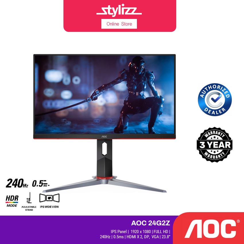 AOC GAMING 24G2SP / 24G2Z / 24G2 24" (1920X1080, 1MS, 165HZ, HDTV, DP ...
