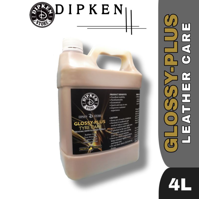 DIPKEN Glossy-Plus Tyre Care (4 Litre) 142uk.fl.oz / Leather ...