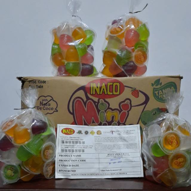 Inaco JELLY 500GR Packaging Contains 33 PCS | Shopee Malaysia
