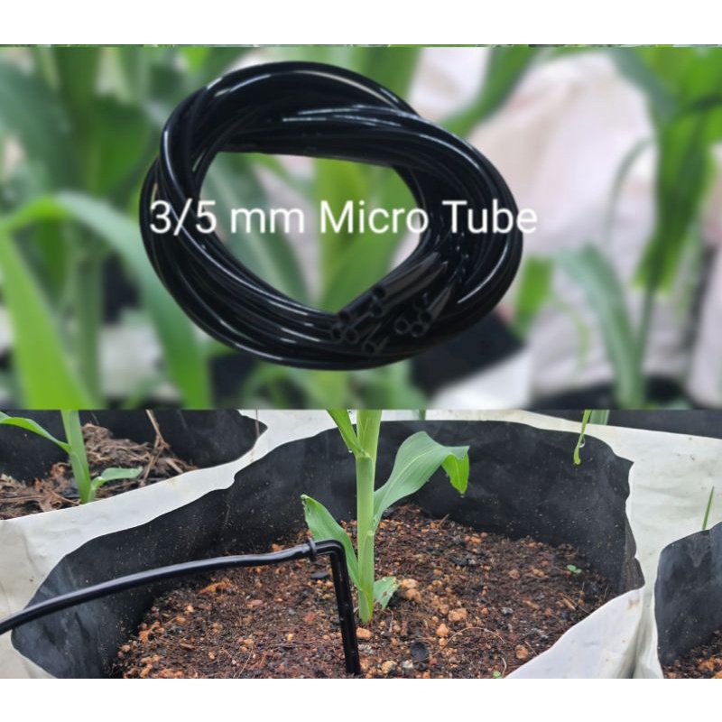 10pcs 3/5 mm Micro Tube Irrigation Watering Fertigation Hose Fertigasi ...