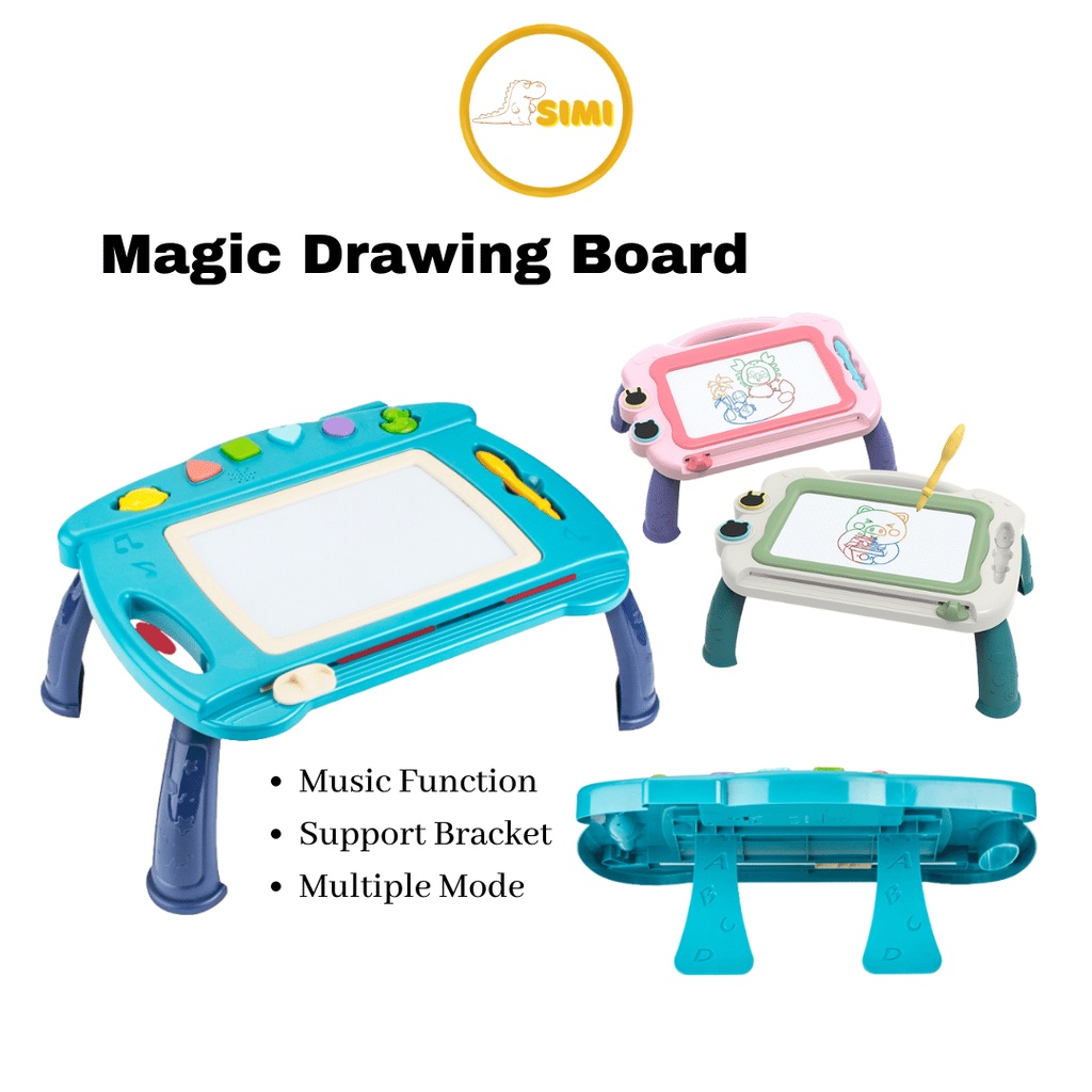 SIMI Magic Drawing Board Children Educational Toy Early Learning Papan Lukis Tulis Budak Kanak2 ...