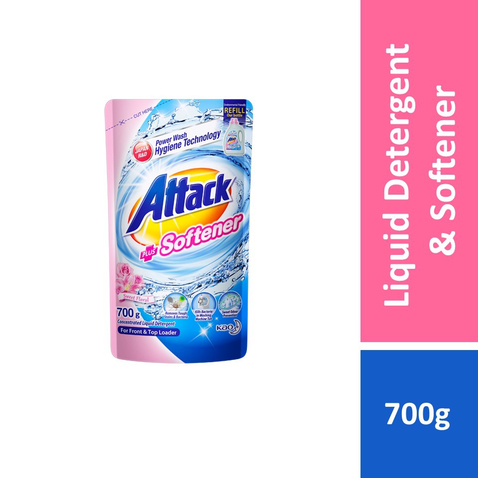 Attack Liquid Detergent plus Softener (LATS) (700g) | Shopee Malaysia