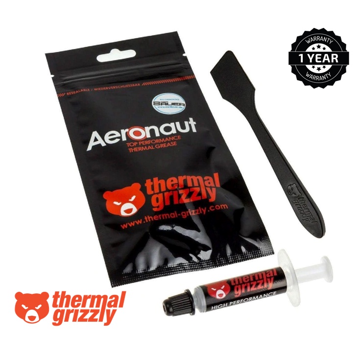 Thermal Grizzly Aeronaut 1g Thermal Grease Paste Compound (1gram) TG-A ...