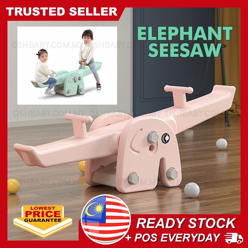 Children Cartoon ELEPHANT SEESAW Fun See Saw Seesaw Playground | Shopee ...