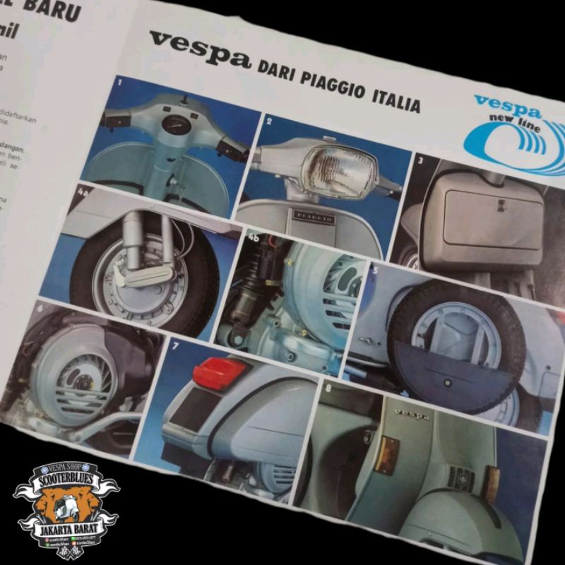 Original VESPA P150X Brochure | Shopee Malaysia