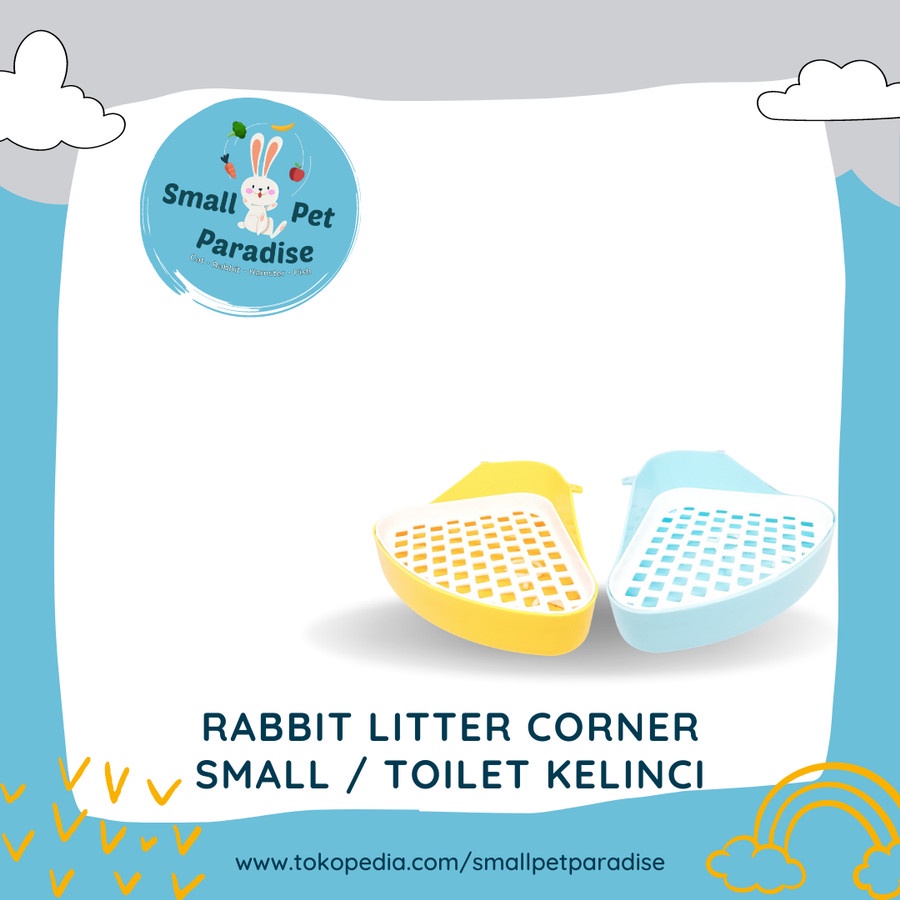 Rabbit TOILET CORNER SMALL / RABBIT RABBIT / LITTER TRAINING | Shopee ...