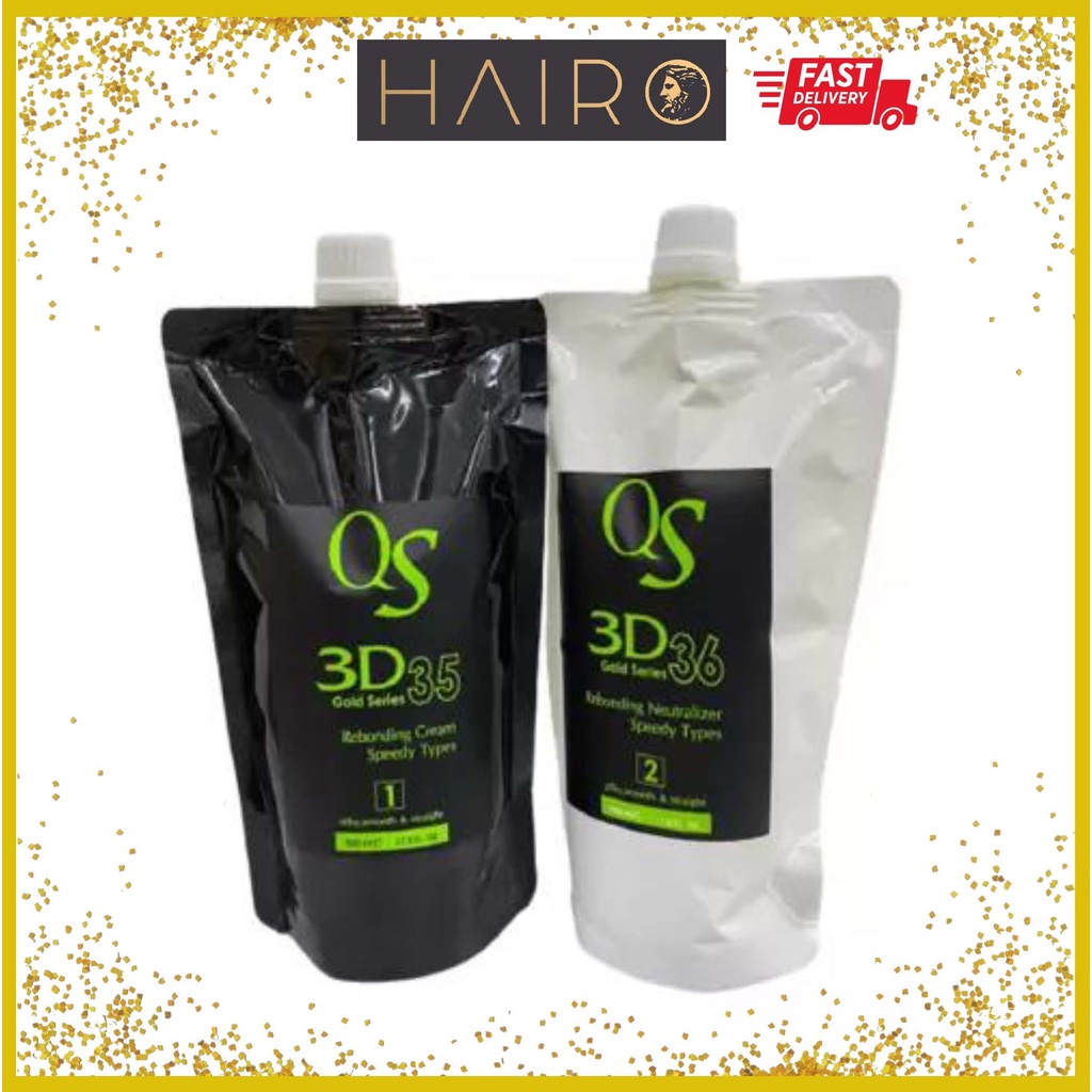QS 3D 35 & 36 Speedy Types Rebonding Cream Set (2x 500ml) | Shopee Malaysia