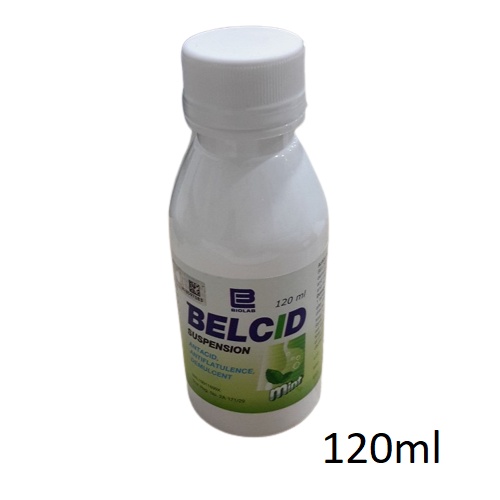 Belcid Suspension Mint 120ml for gastric pain, heart burn, dyspepsia ...