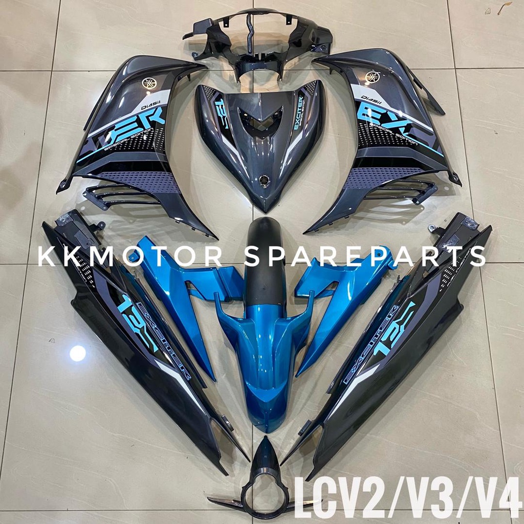 YAMAHA LC135 V2 V3 V4 EXCITER 2021 21TH COVER SET COVERSET SIAP TANAM ...