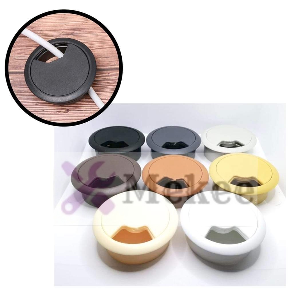 60mm cable cover organizer desk table wire end cap cover hole insert ...