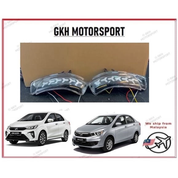 PERODUA BEZZA 2016 2018 2020 SIDE MIRROR REAR VIEW MIRROR LED WINKER ...