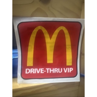 Mcd McDonald McDonald's MEKDI Drive Thru VIP Car Sticker Windcreen ...