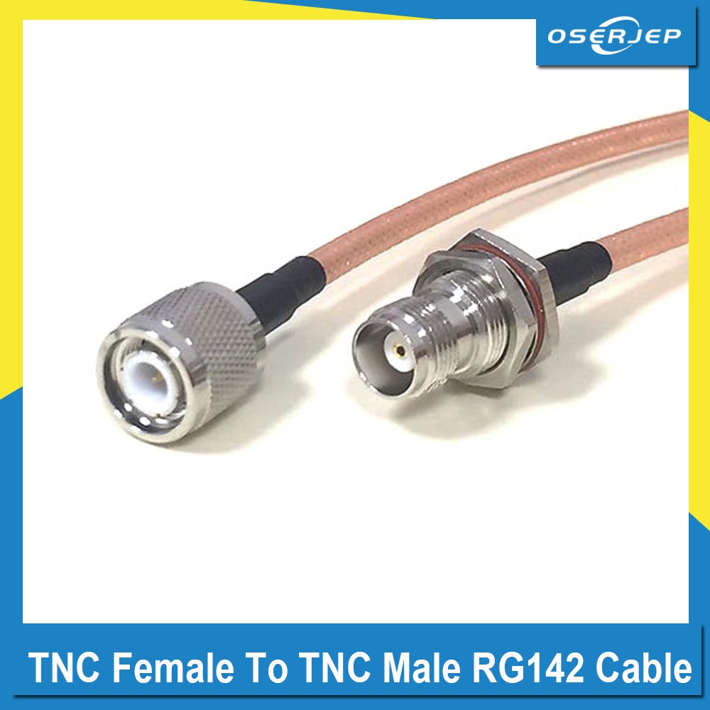 High quality low-attenuation TNC Female Jack nut Switch TNC Male Pigtail cable RG142 50CM/100CM ...