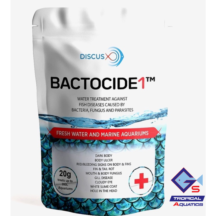 BACTOCIDE 1 20G FISH MEDICINE FOR EXTERNAL BACTERIAL INFECTION/UBAT ...