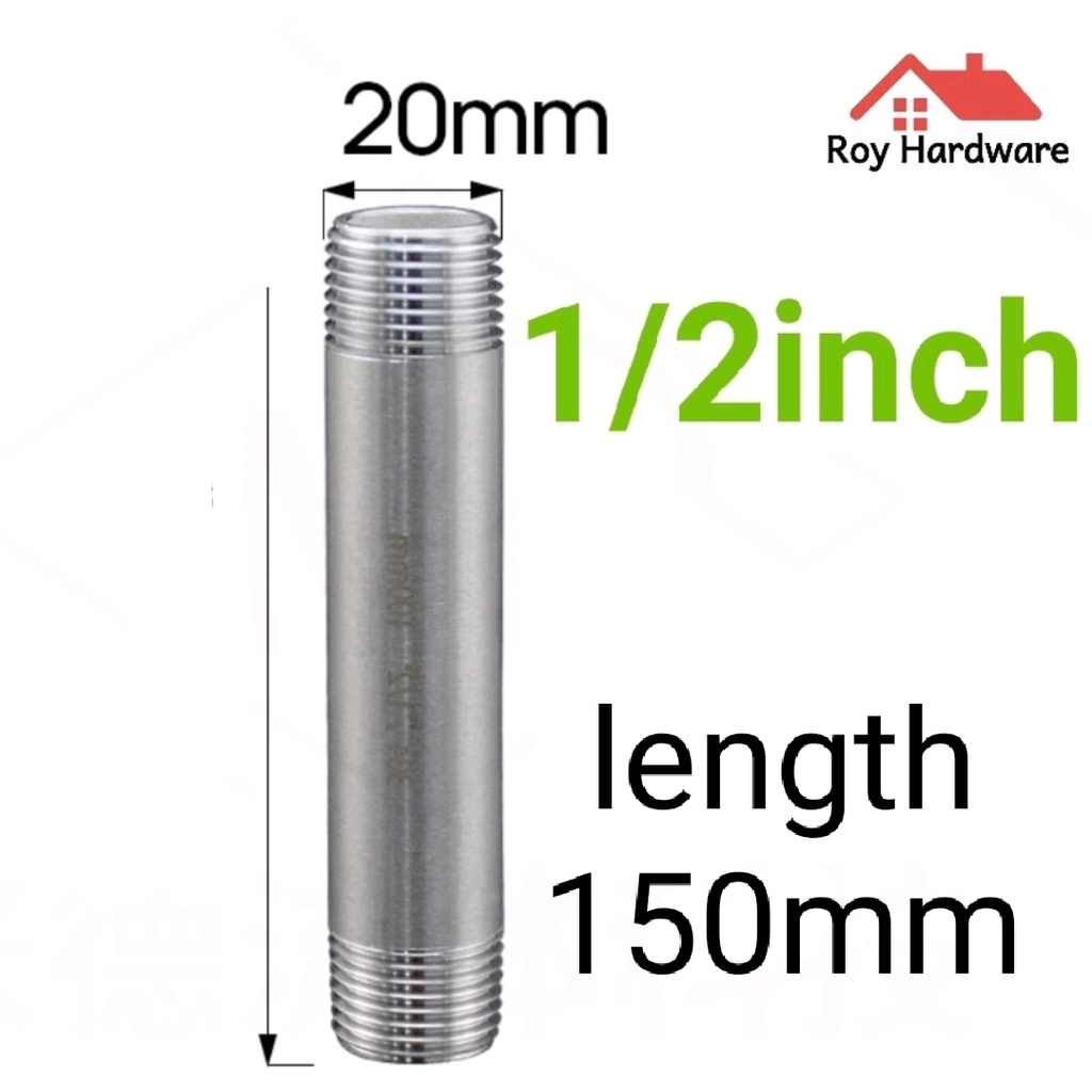 Stainless Steel 304 DN15 1/2''inch inci Elbow Socket Nipple Tee Union holder End cap Plug Paip ...