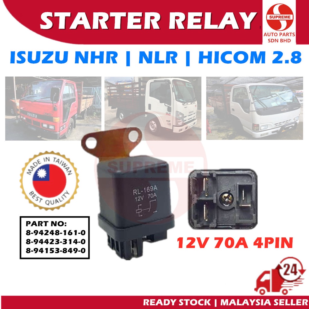 S2U Relay Stater Glow Rela Truck Car DRB Perkasa Hicom 2.8 Isuzu NHR ...