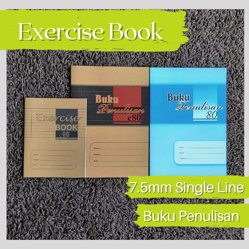 Exercise Book /Buku latihan /Single Line/单线练习簿 | Shopee Malaysia