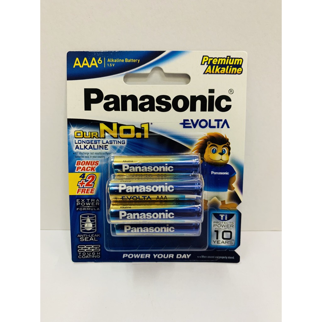 Panasonic EVOLTA Alkaline AA/AAA Battery (4+2pcs with card) | Shopee Malaysia