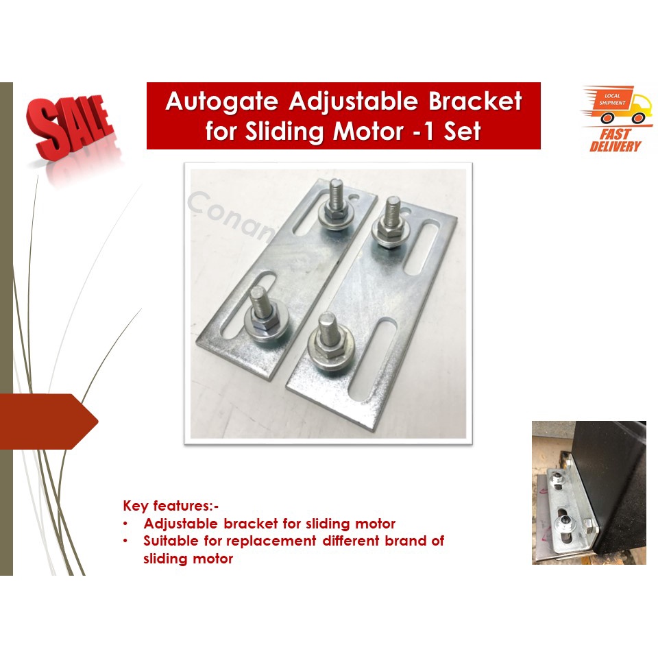 Autogate Bracket for Sliding Motor - AA to Celmer Adjustable Bracket ...