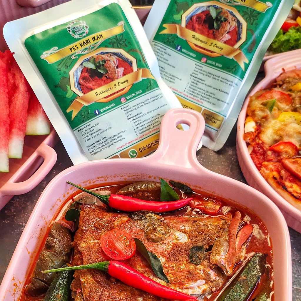 Pes Kari Ikan Terengganu Warisan Nenda / Rempah Segera / Ready to eat ...