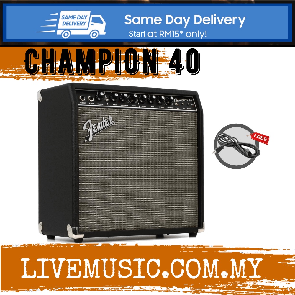 *SAME DAY DELIVERY* Fender Champion 40 - 40 watts, 1x12" Guitar ...
