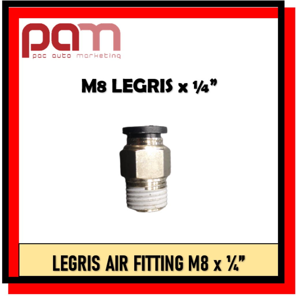 Legris Air Fitting M8 x 1/4" | Shopee Malaysia