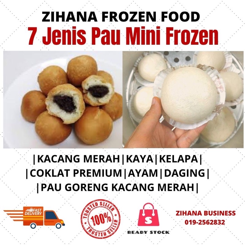 🔥HOT MURAH🔥 7 JENIS PAU MINI BUN KUKUS PELBAGAI FLAVOUR & PAU GORENG ...