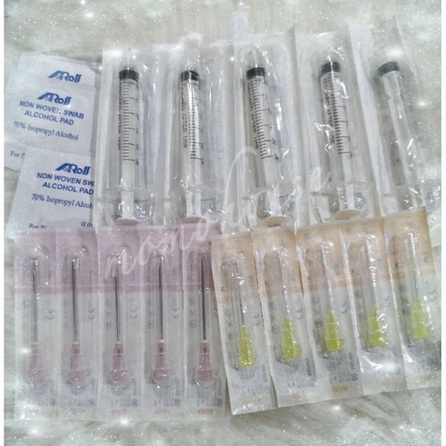 Needle set 注射人胎素/水光针*针剂配套(1 Set)Human Placenta Injection/Water Light ...